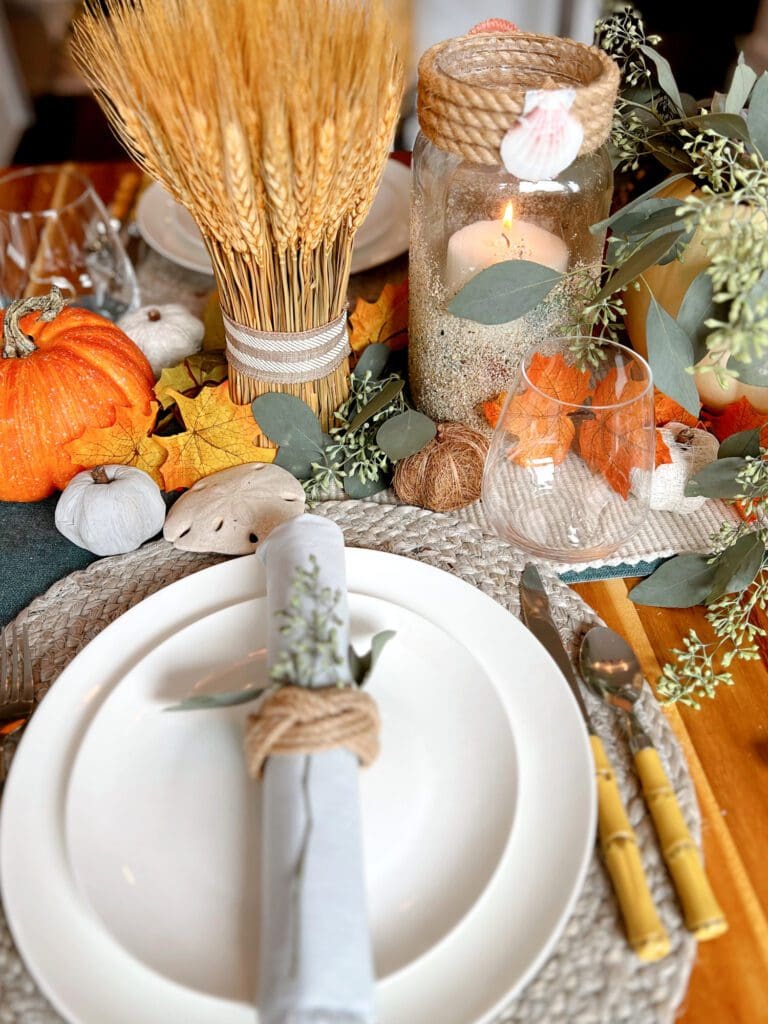 A Beautiful Coastal Thanksgiving Table – From the Bay to the Beach