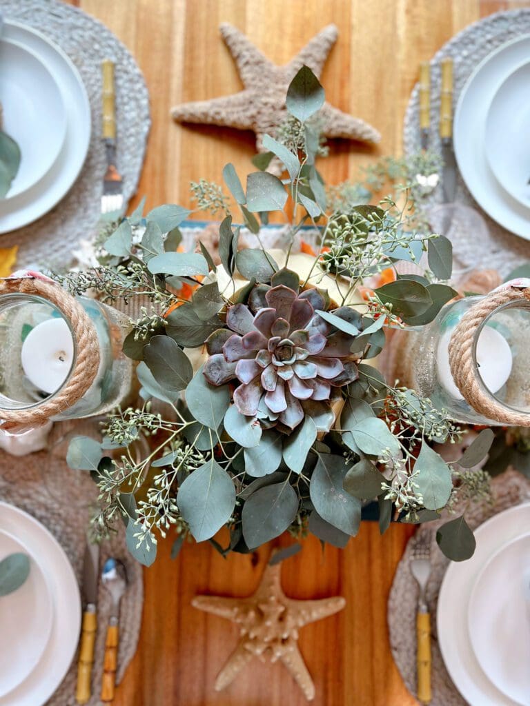 A Beautiful Coastal Thanksgiving Table – From the Bay to the Beach