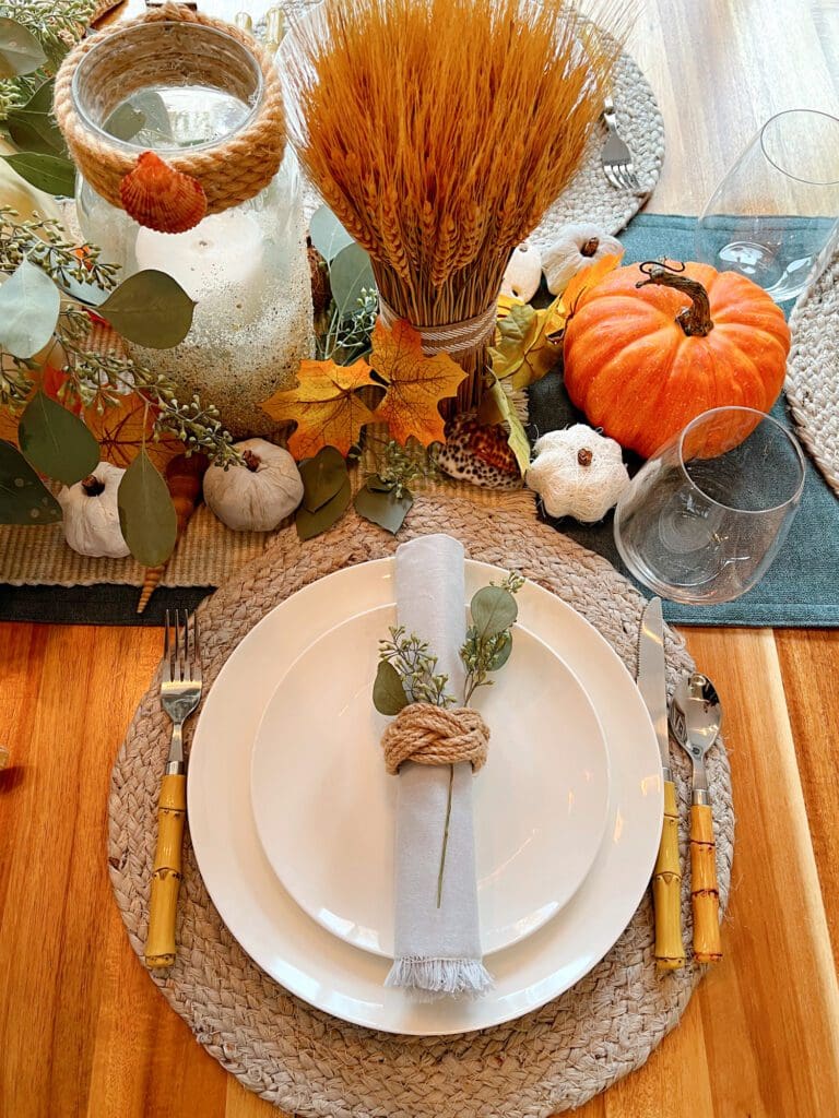 A Beautiful Coastal Thanksgiving Table