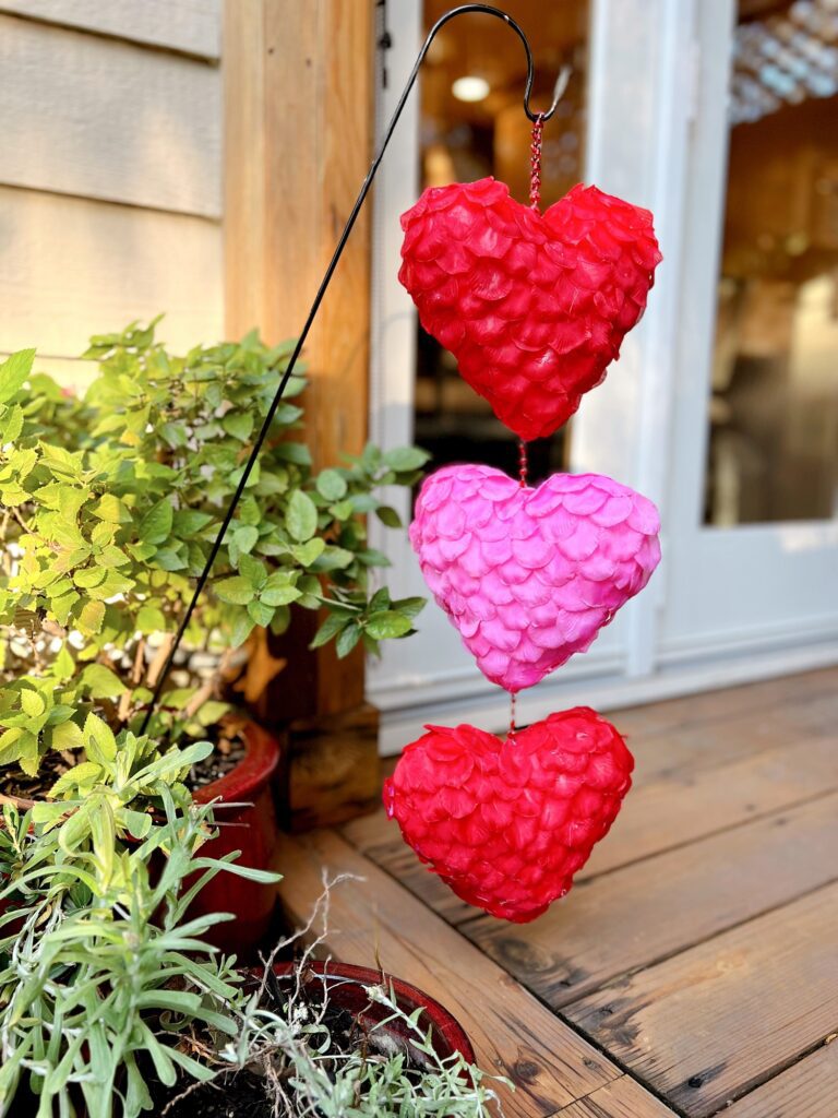 DIY Valentine’s Day Hanging Heart Decoration