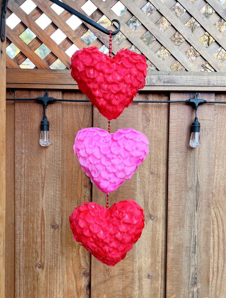 DIY Valentine’s Day Hanging Heart Decoration